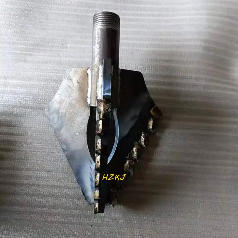 Small-water-well-drilling-rig-three-wing-alloy-drill-bit-soil-sand ...