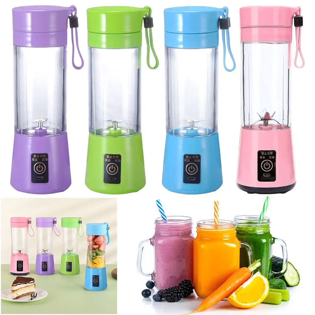 400ml-Smoothies-Mixer-Machine-with-6-Blades-Mini-Electric-Juicer ...