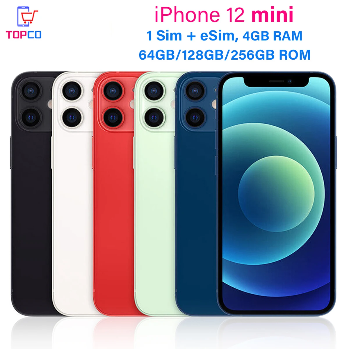 iPhone-12-mini-64-128-256GB-5G-LTE-Original-Mobile-phone-IOS-A14-Bionic ...