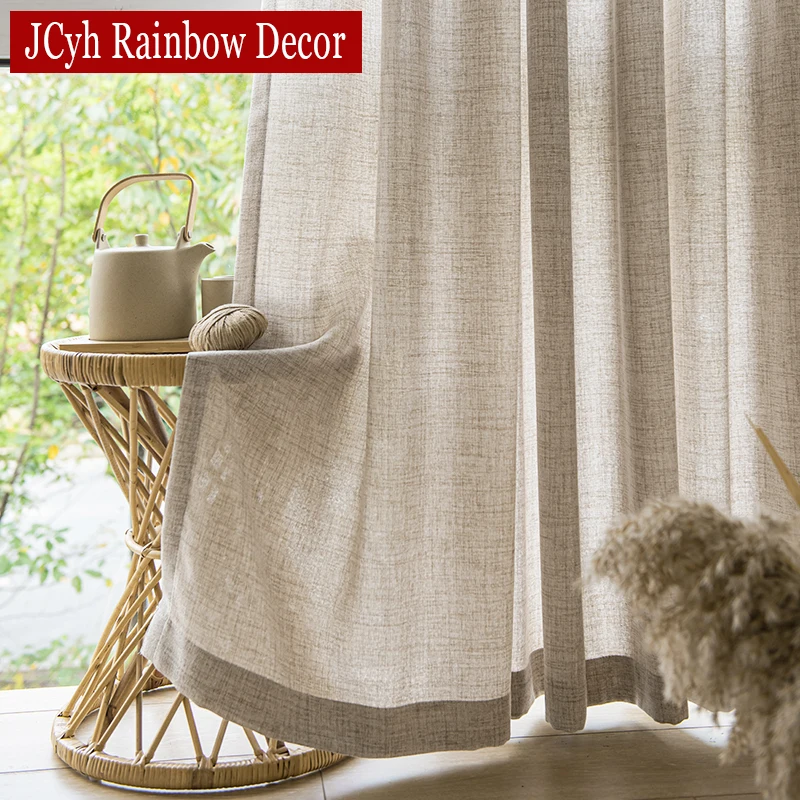 Japan-Style-Thick-Sheer-Curtains-for-the-Living-Room-Semi-Tulle-Curtain ...