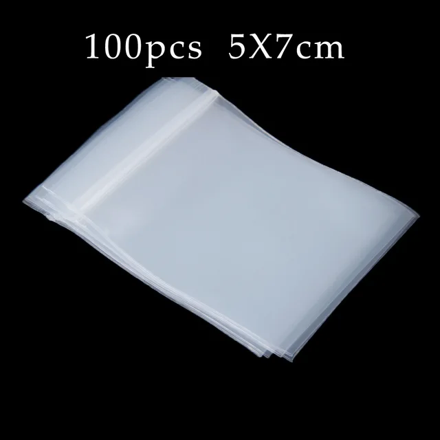 20-100Pcs Thick Clear Zip Lock Ziplock Storage Bags Heavy-Duty ...