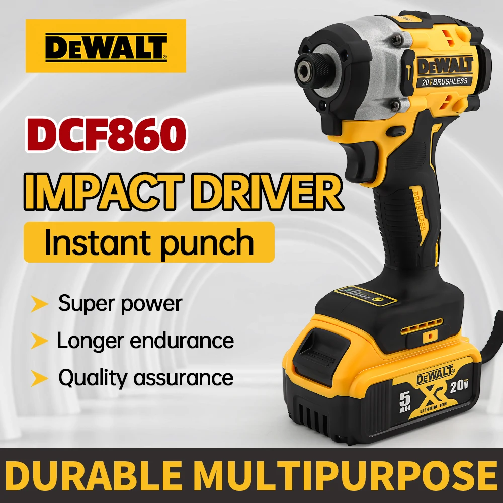 DEWALT-DCF860-20V-Compact-Brushless-Cordless-Premium-Impact-Driver ...
