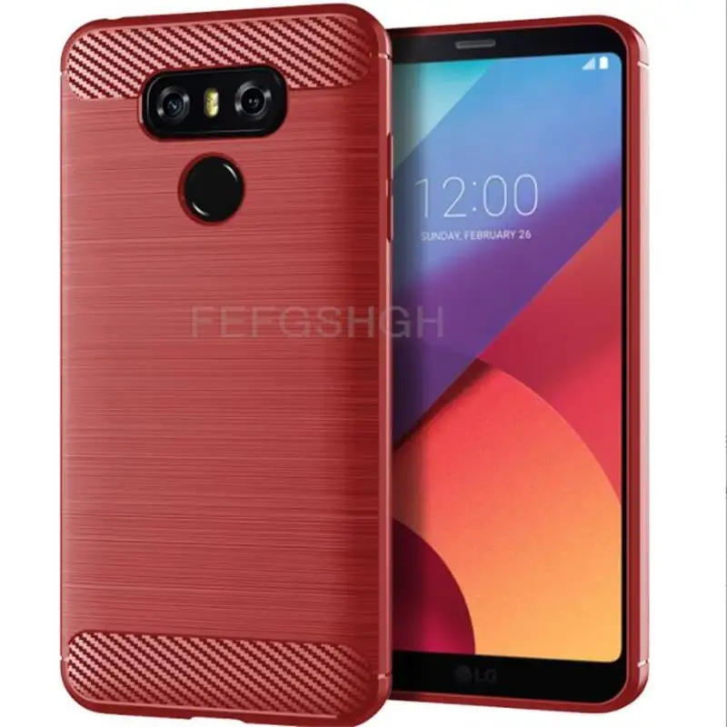 Thinq Lg6 Lg G6 Phone Case With Screen Protector 🪥 Carbon Fiber Stand ...