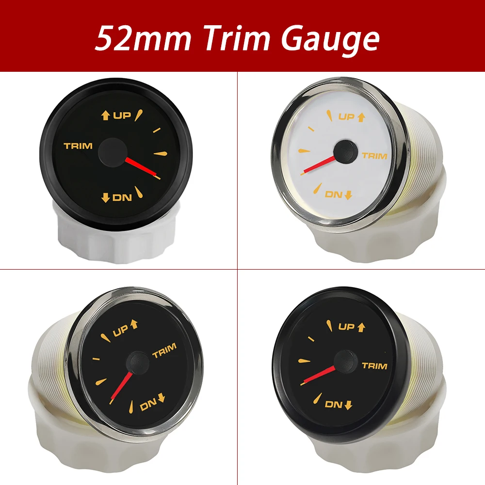 Newest-Marine-52mm-Trim-Gauge-Meter-Inboard-Outboard-Engine-0-190ohm ...