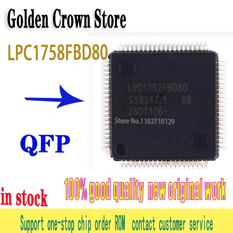 1-10PCS-Lot-LPC1758FBD80-LPC1758FBD-LPC1758-QFP80-New-Original-Genuine ...