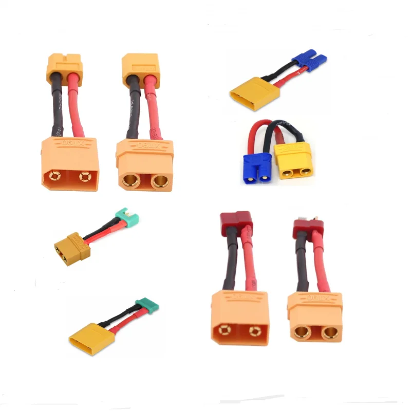 2pcs-Male-Female-XT90-to-Deans-T-Plug-EC3-XT60-MPX-Plug-Connector ...