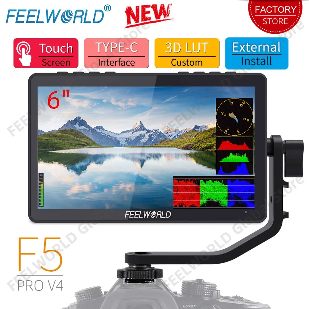 FEELWORLD-F5-Pro-V4-6-Inch-Touch-Screen-Portable-Monitor-Camere-DSLR-3D ...