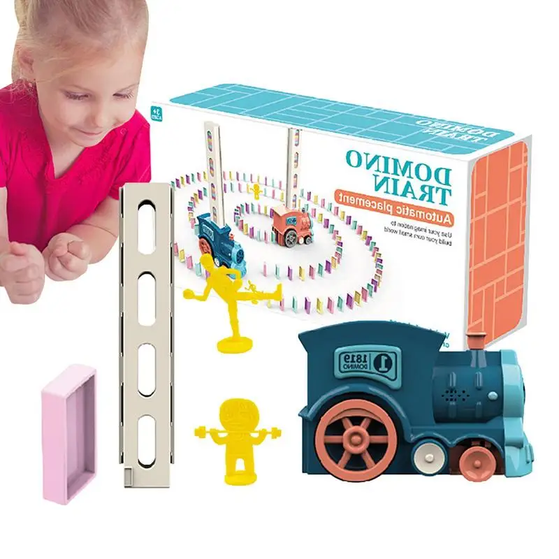 Domino Train Automatic Domino Train For Children Dominos Set For Kids ...