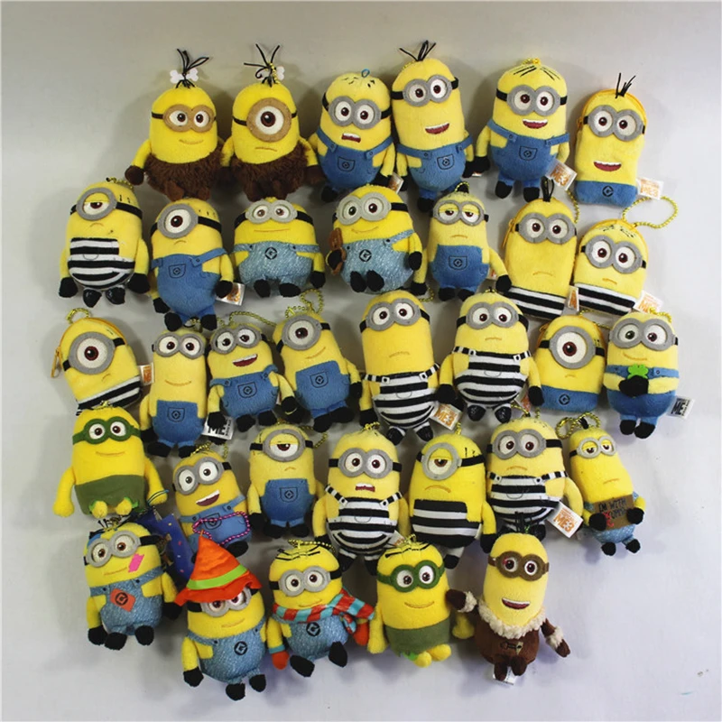 1piece-Despicable-Me-Kevin-Bob-Minions-Doll-Keychain-Cute-Minion-plush ...