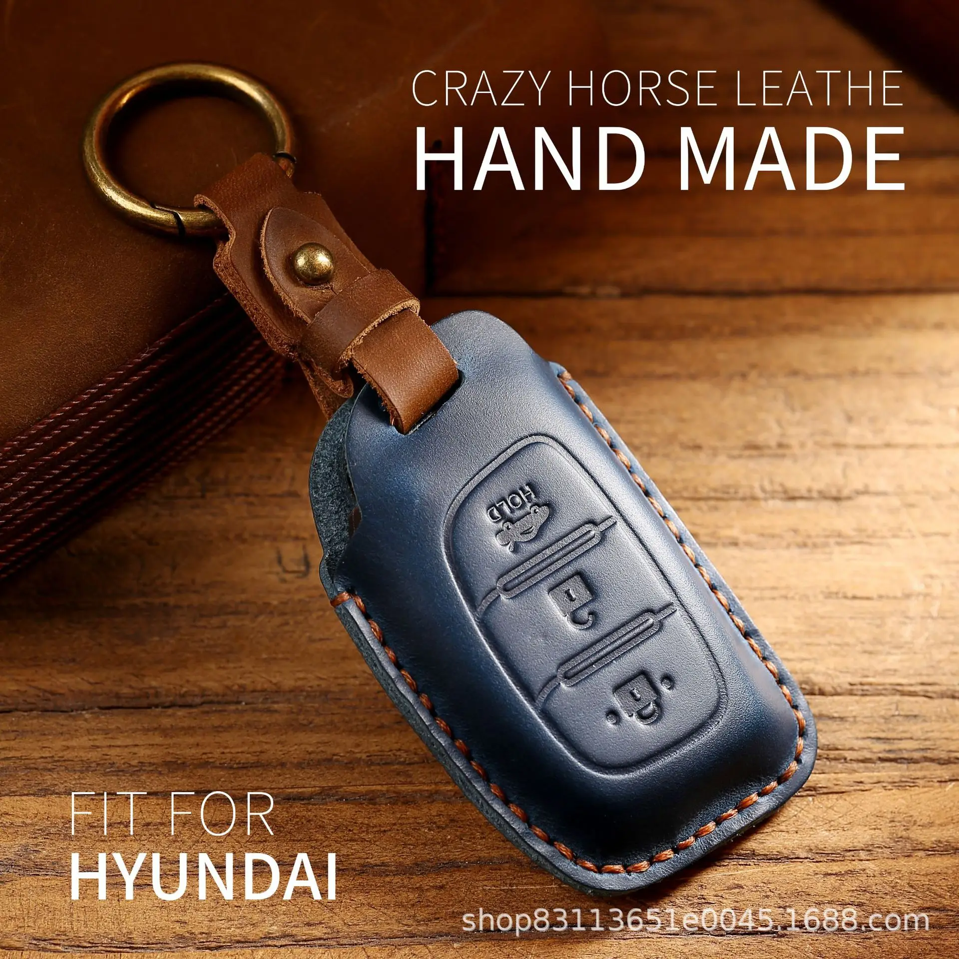 Genuine Leather Smart Auto Car Key Case Cover Fob for Hyundai IX25 IX35 Elantra Sonata I40 I10 I30 3 4 Button Key Case Keychain AliExpress