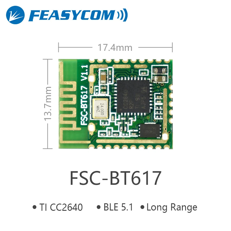 FEASYCOM-Bluetooth-5-1-BLE-Module-Wireless-TI-CC2640R2F-module-for-IOT ...