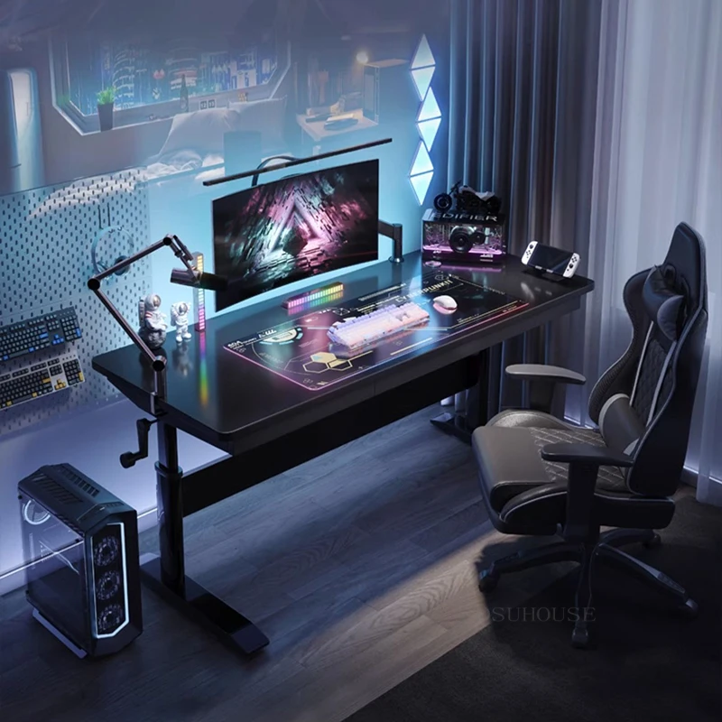 Modern-Lifting-Computer-Desks-Desktop-E-sports-Table-Home-Bedroom-Desk ...