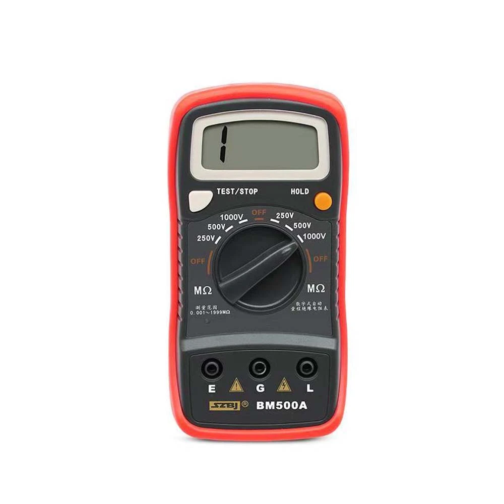 BM500A Digital Megger 1000V Auto Range Insulation Resistance ohm Meter ...