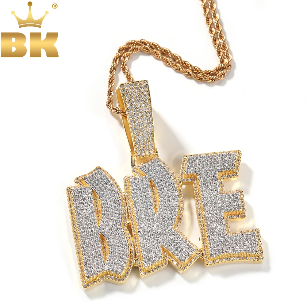 THE-BLING-KING-Double-Layer-Initial-Letters-Pendant-Micro-Paved-Cubic ...