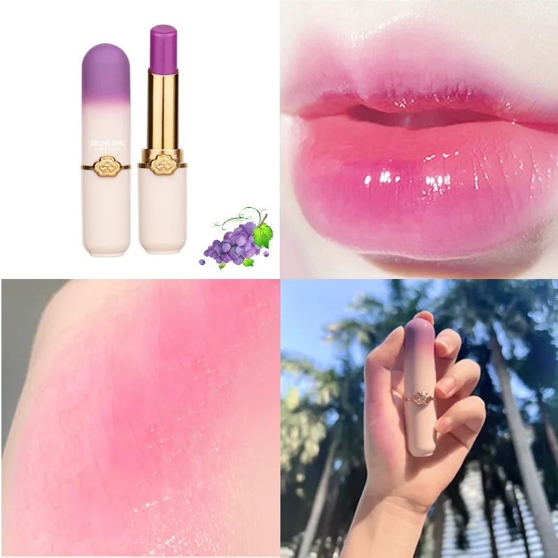 Grape-Color-Changing-Jelly-Lipstick-Reduce-Lip-Lines-Moisturizing-Long ...