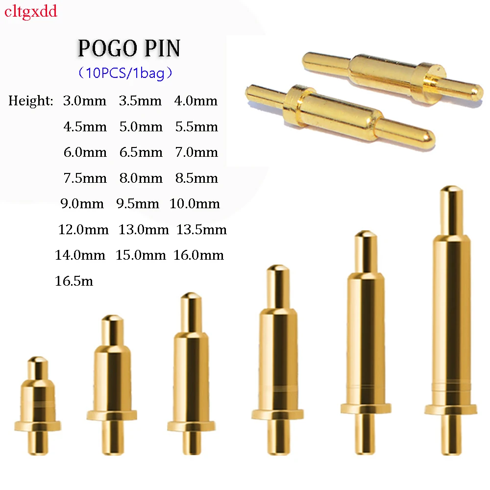 10piece Pogo pin connector pogopin battery spring load contact SMD pin ...