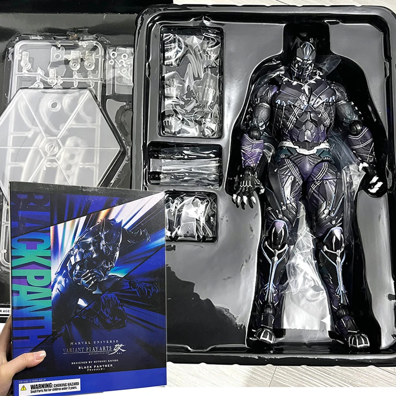 Kai-Play-Arts-Black-Panther-Action-Figure-Classic-Role-Black-Panther ...