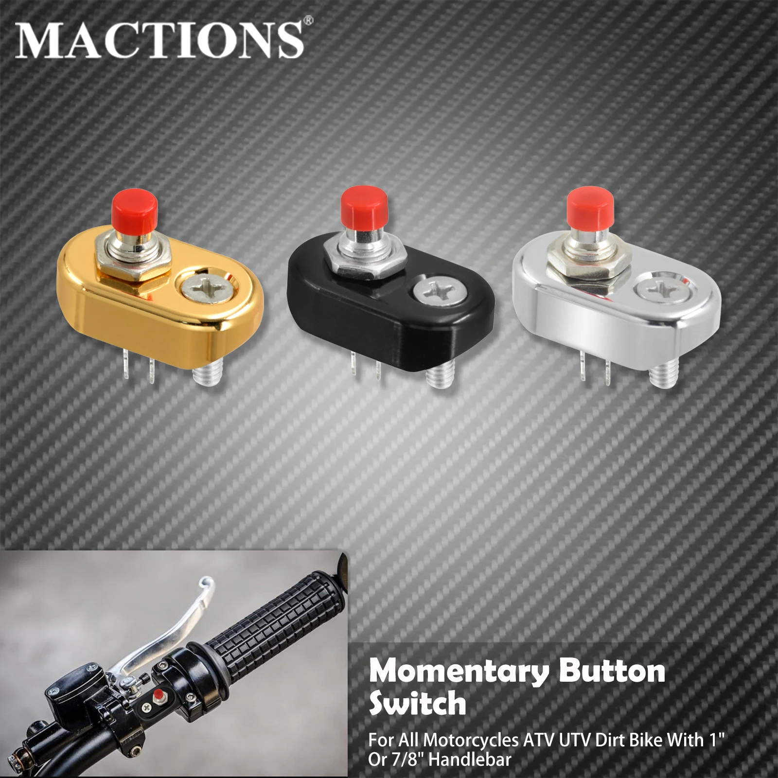 Motorcycle-7-8-1-Handlebar-Mini-Switch-Block-Headlight-ON-OFF-Push ...