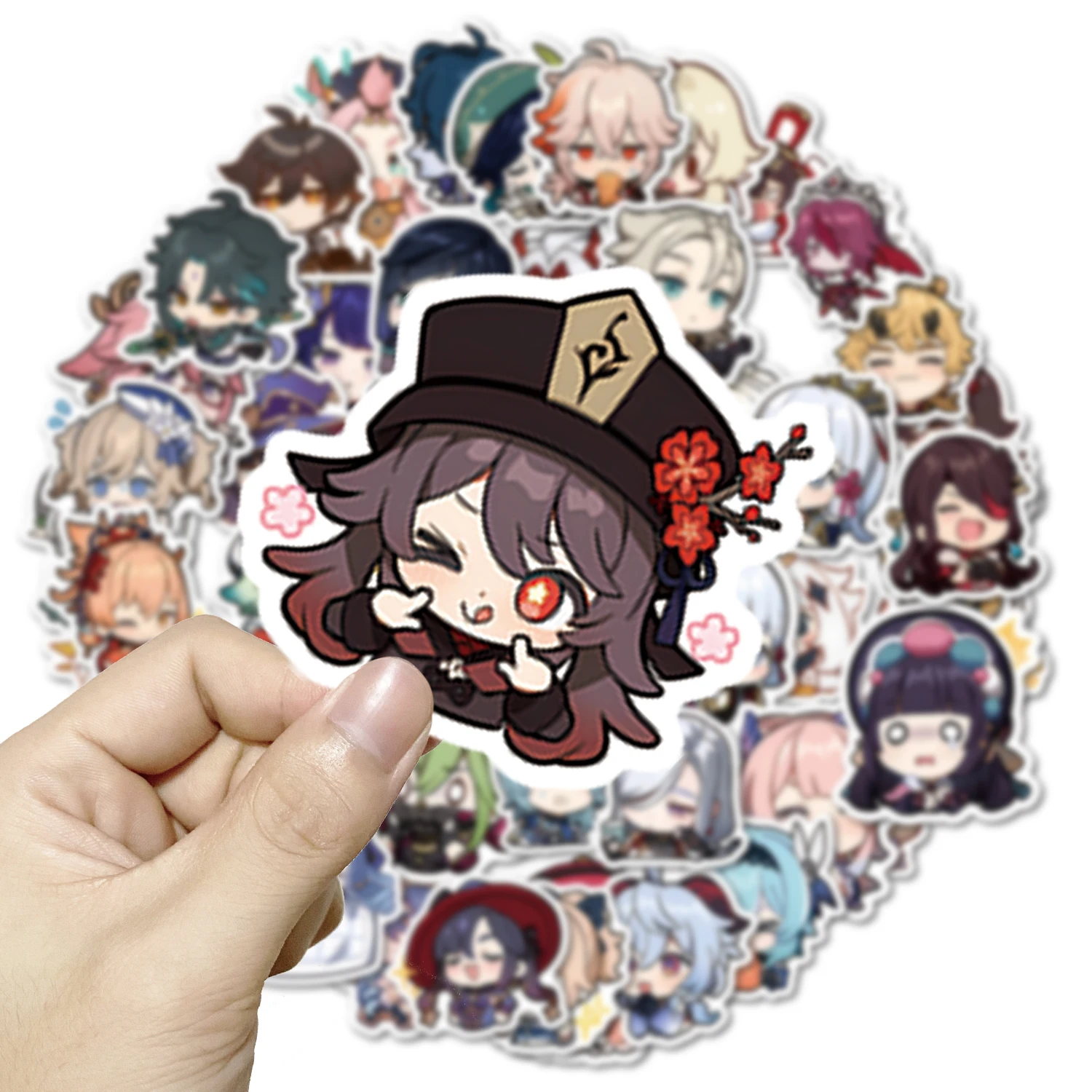 10-50pcs-Cartoon-Chibi-Genshin-Impact-Laptop-Sticker-Phone-Notebook ...