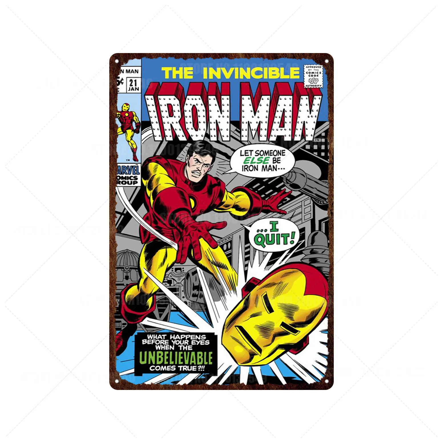 Retro Iron Man Comic