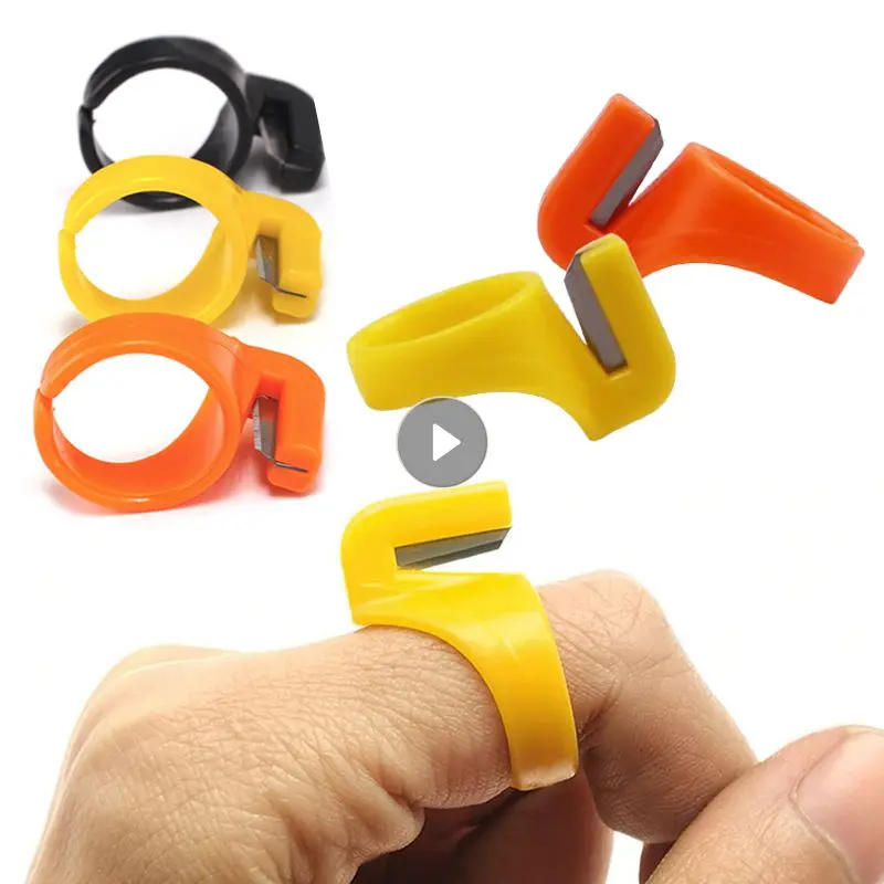 Finger-Blade-Needle-Craft-Plastic-Thimble-Sewing-Ring-Thread-CutterLine ...