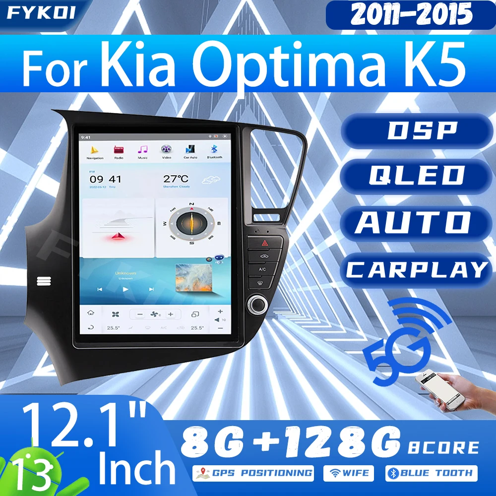 FYKOI Car Radio For Kia Optima K5 2011-2015 Automotive Multimedia ...