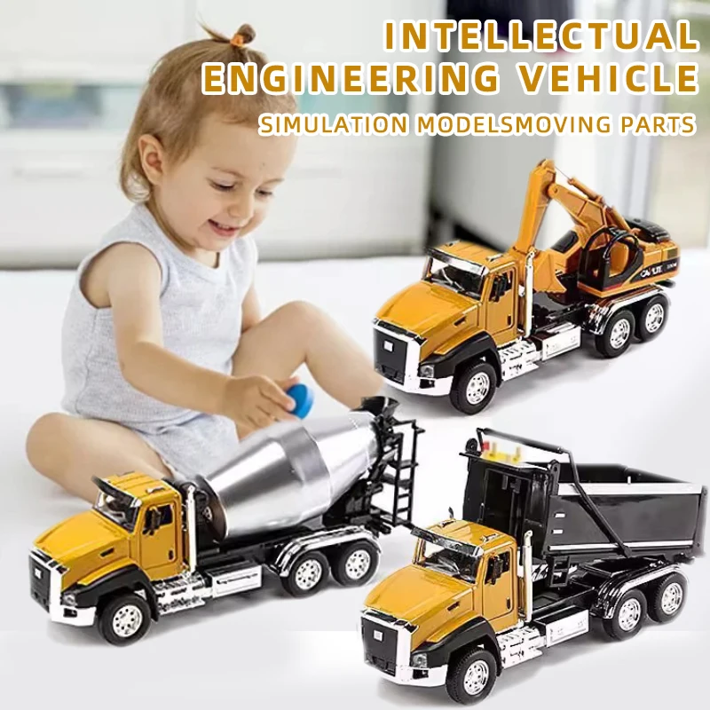 3-Pack-of-Diecast-Engineering-Construction-Vehicles-Dump-Digger-Mixer ...