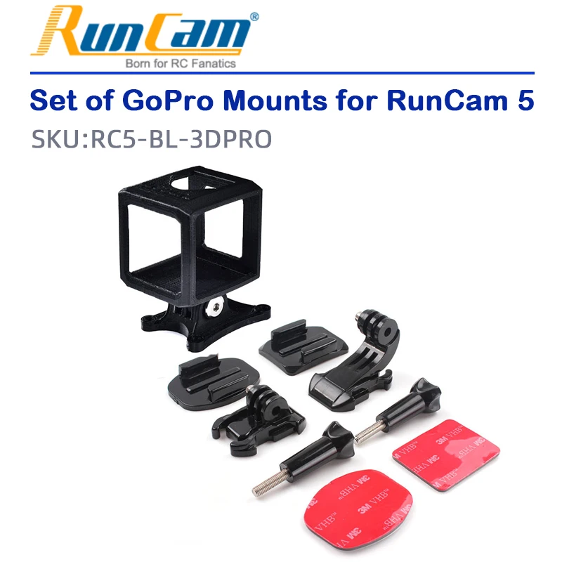 Runcam5 4k Pièces Set De Supports Gopro Pour Runcam 5 Sku:rc5-bl-3dpro ...