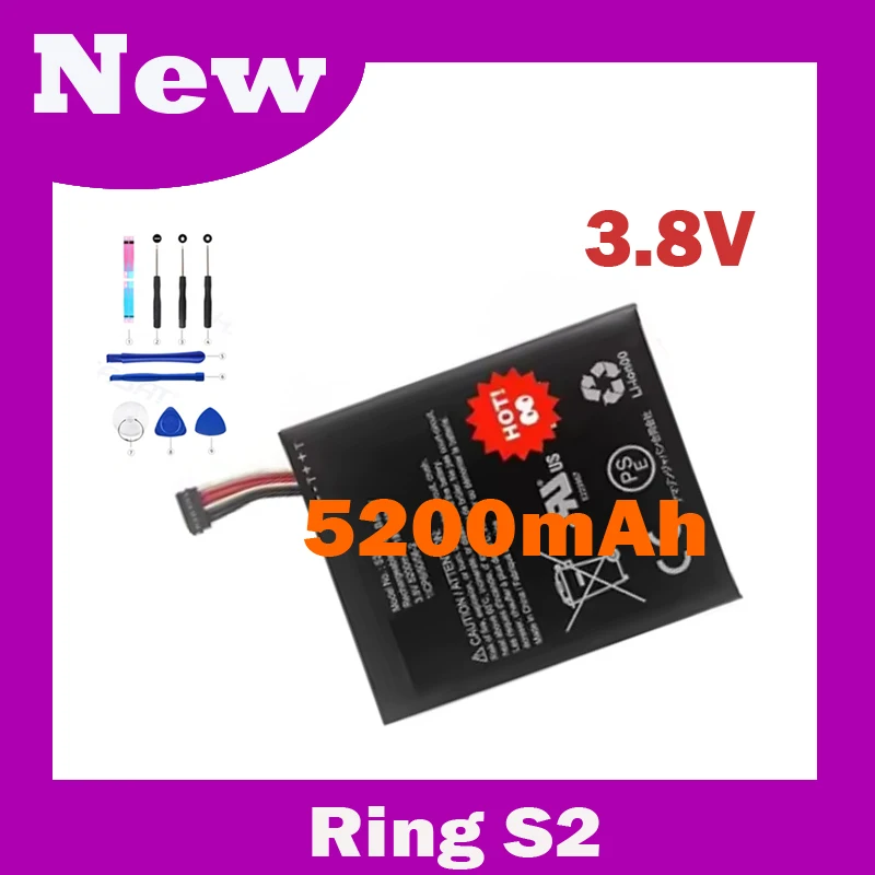Batería para Ring Video Timbre Ring S2 1ICP6/50/56-2 - AliExpress 509