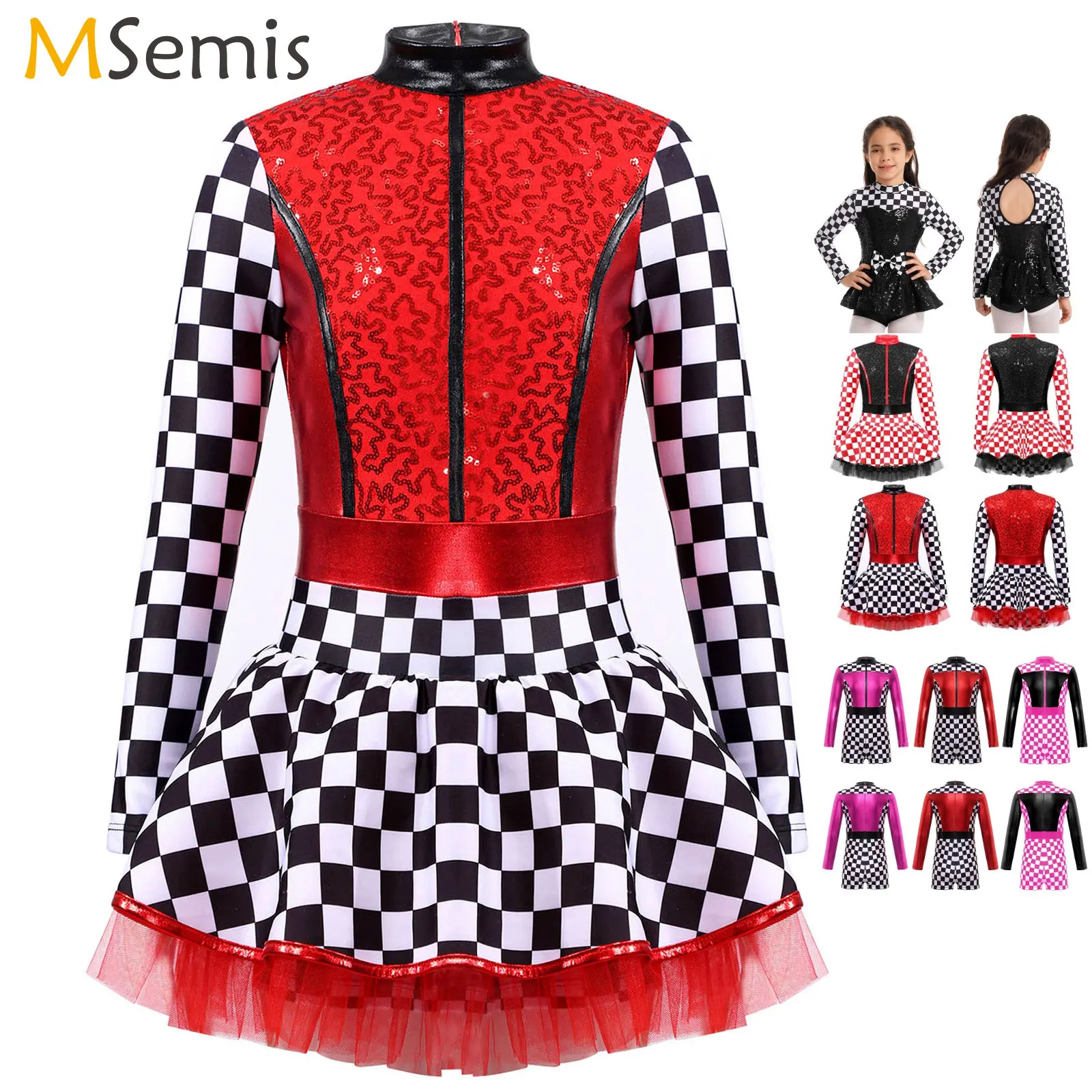 Children-Racing-Driver-Costume-Formula-Car-Driver-Costume-Sequin-Tutu ...