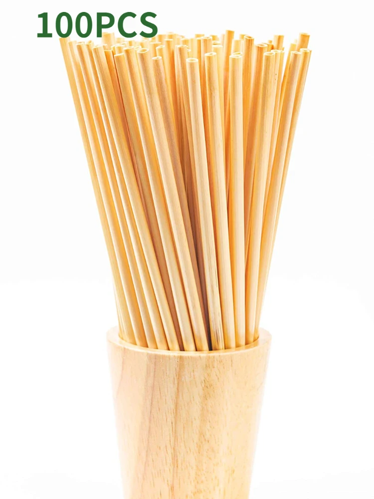 100pcs-Disposable-Wheat-Straw-Eco-Friendly-Natural-Wheat-Drinking ...