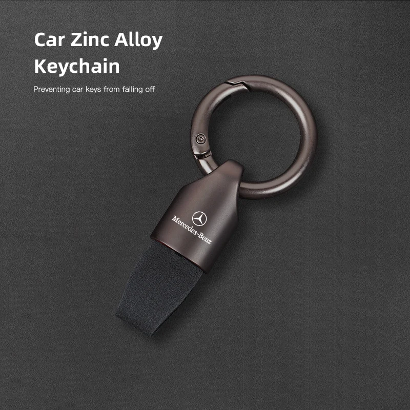 1Pcs-Metal-Keychain-Key-Ring-Suede-Car-Styling-Key-Holder-For-Mercedes ...