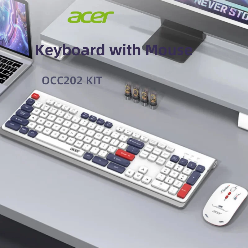 Acer-Wireless-Bluetooth-Keyboard-with-Mouse-set-white-blue-key-board ...