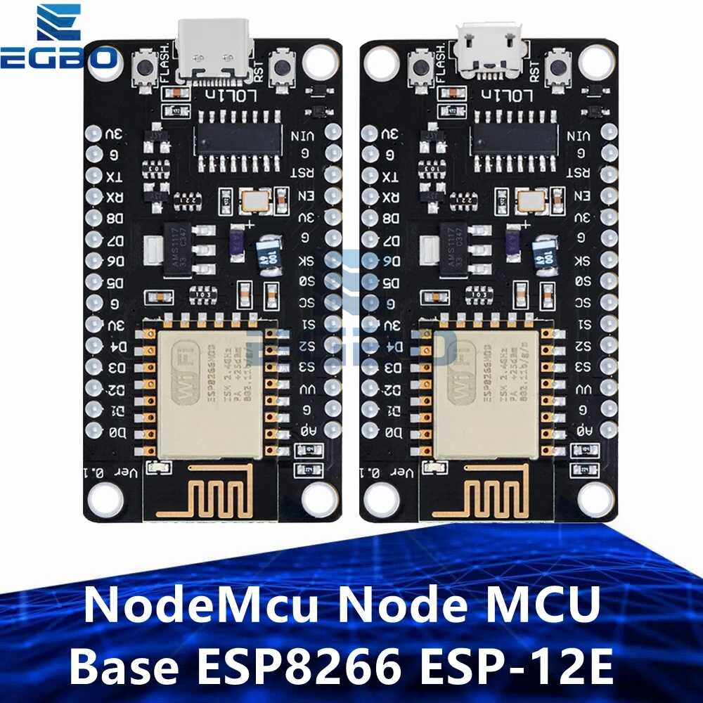 Nodemcu Node Mcu Base Esp8266 Esp 12e Testing Diy Breadboard Basics 9215