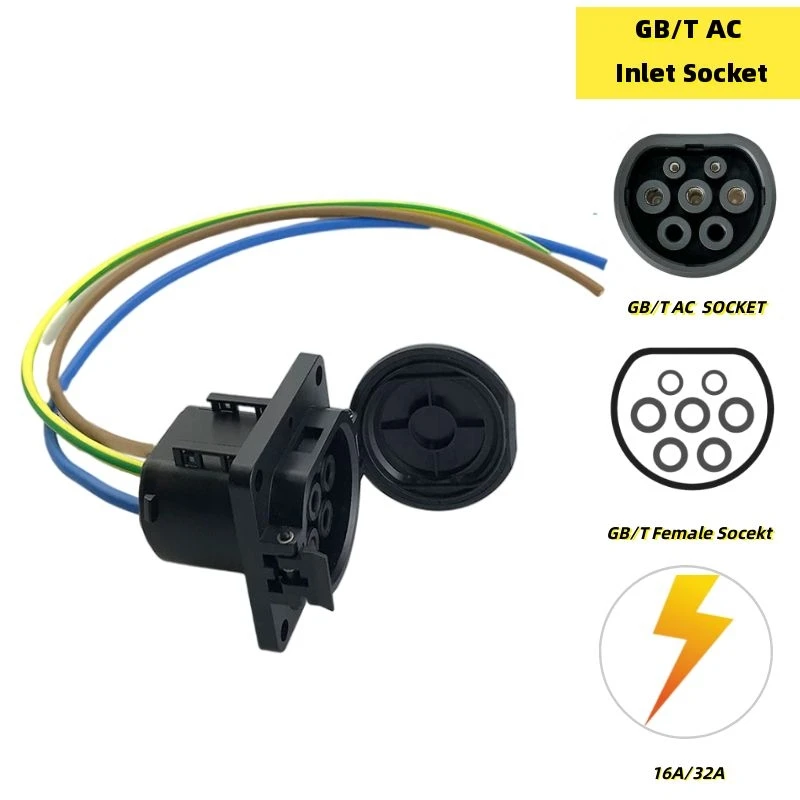 GBT EV Charger Connector GB/T Inlet Socket EV Charging For Fast ...