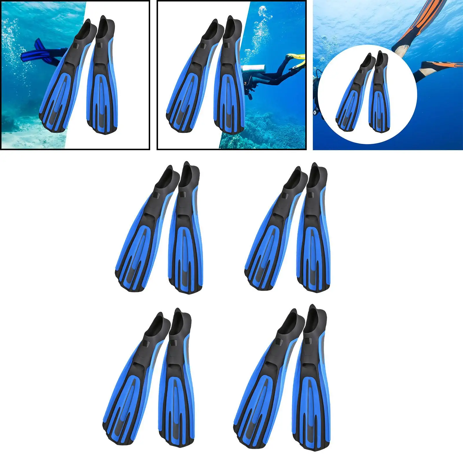 Scuba-Diving-Fins-Gear-Snorkeling-Fins-for-Summer-Snorkeling-Lap ...