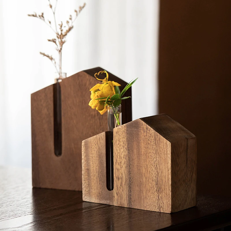 Wooden Flower Vase Designs