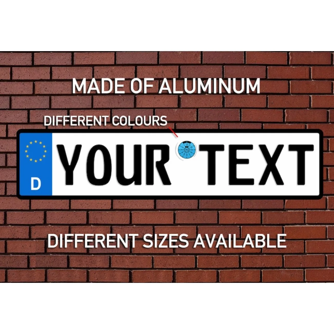 Custom Germany License Plate - European Personalised Number Plate ...