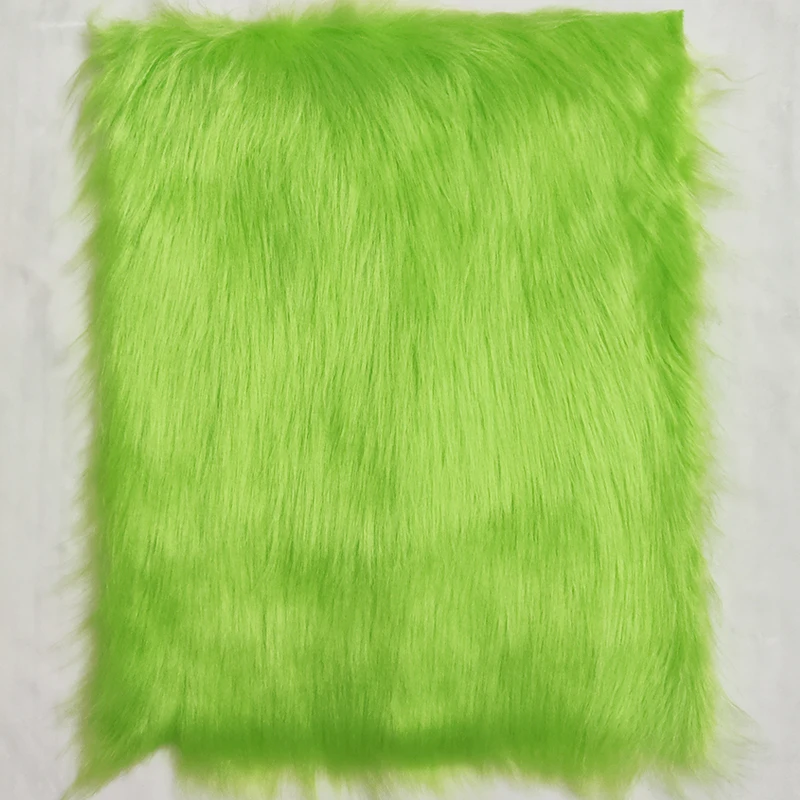 Green-Fur-Fabric-Faux-Fur-Ribbon-Fuzzy-Craft-Shaggy-Plush-Materia-For ...