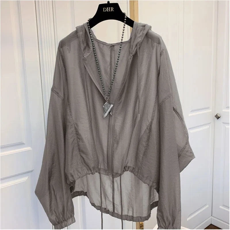 Gabardina con capucha para mujer, chaquetas con cremallera a prueba de ...