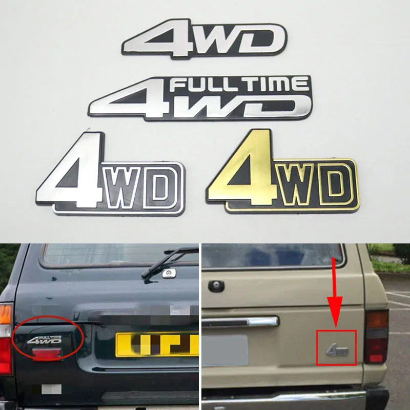 Car-Rear-4WD-Full-Time-Emblem-Styling-Sticker-Trunk-Logo-Decal-Taigate ...