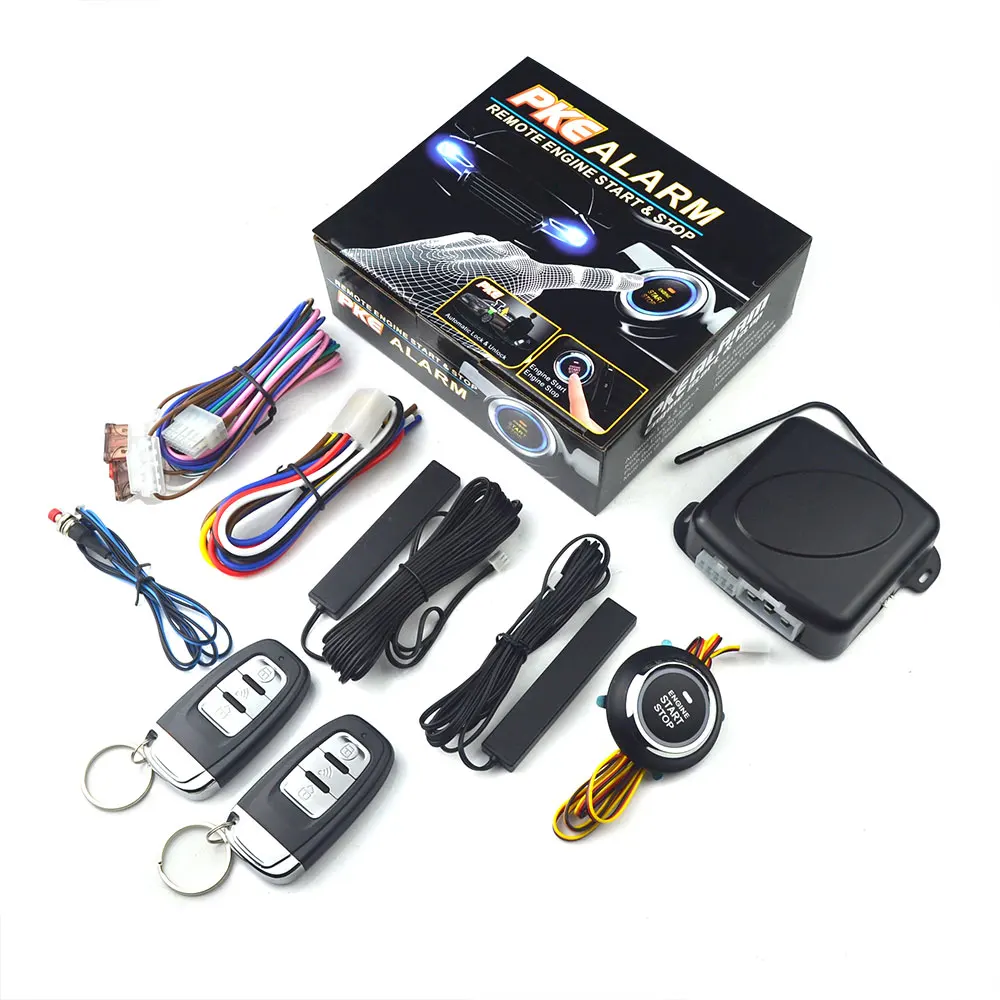 Universal 12V Car Retrofit Start Stop Switch PKE Keyless Entry Remote ...
