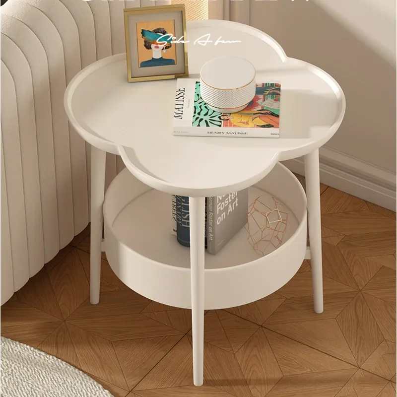 Creative-Flowers-Bedside-Table-Double-layer-Structure-Home-Furniture ...