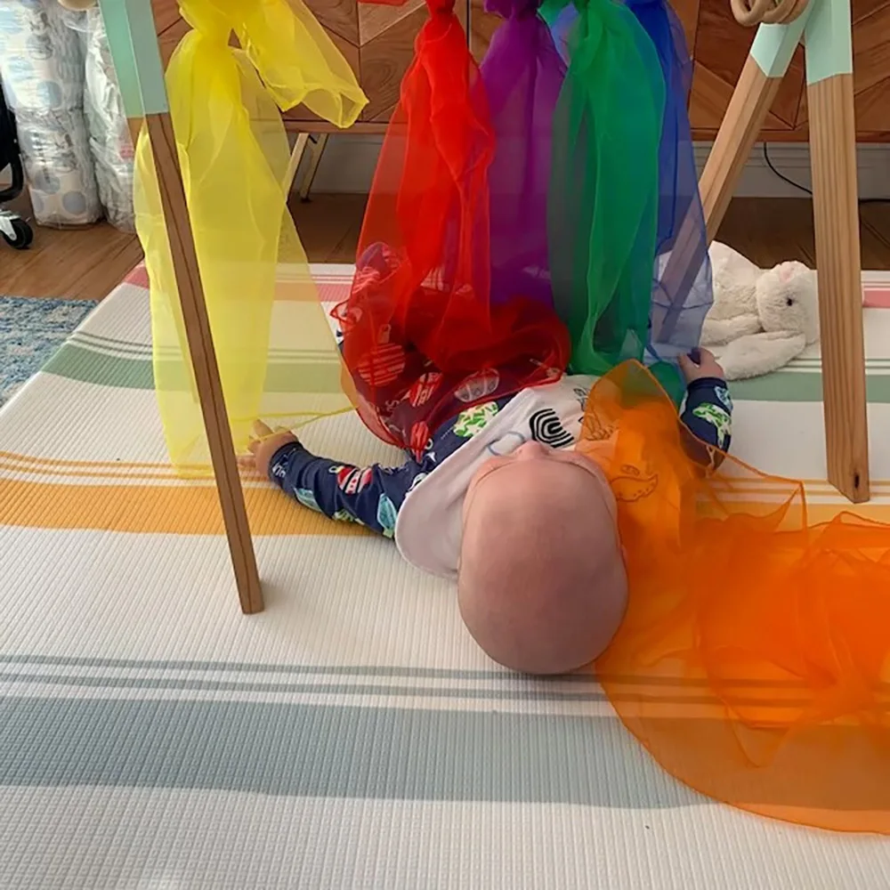 Montessori Sensory Toys Rainbow Play Dancing Scarves Senorial Materials ...
