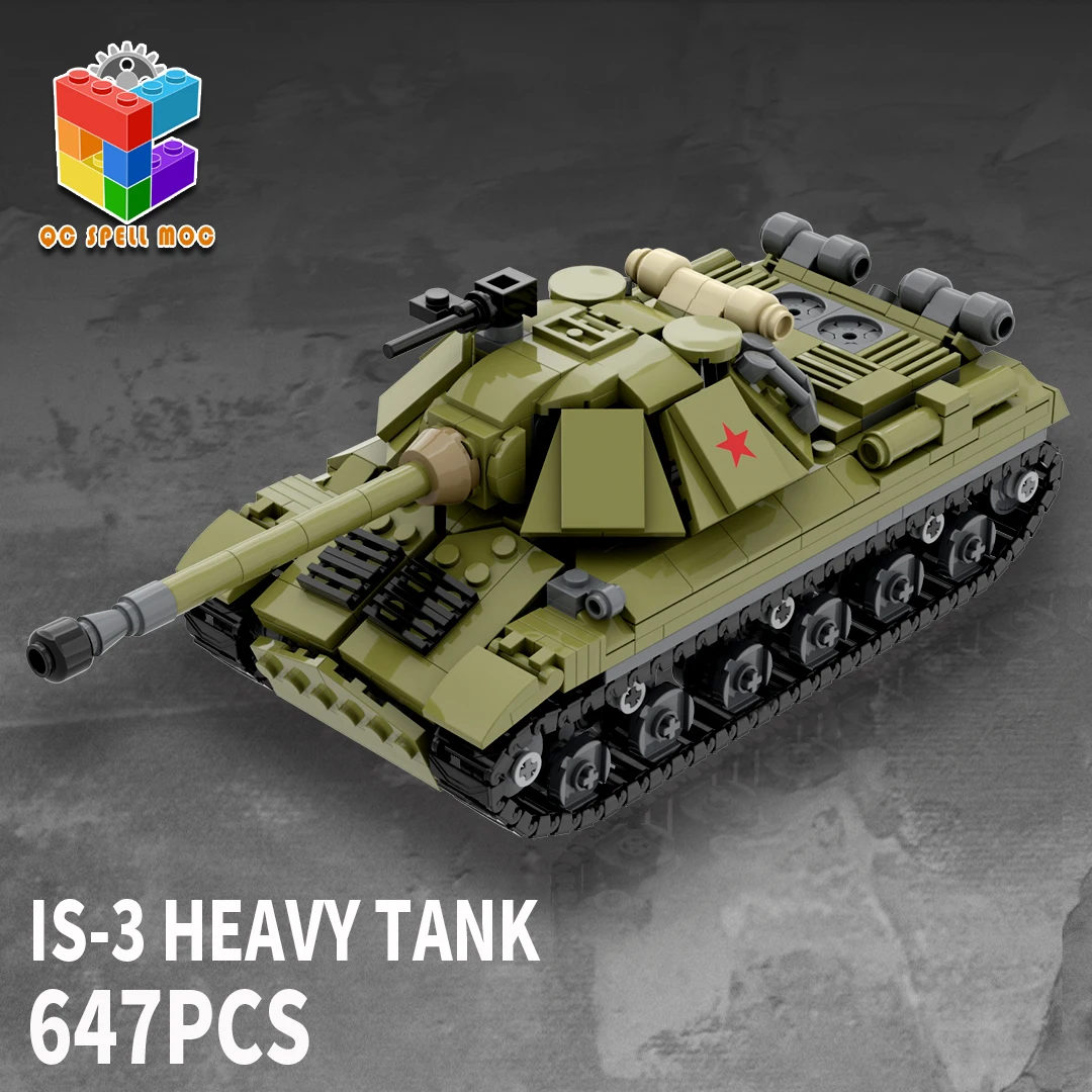 BuildMOC-Soviet-IS-3-Heavy-Tanks-WW2-Military-Panther-Model-Building ...