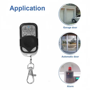 433MHz Garage Door Remote Control 4 Keys Duplicator 330MHz Fixed Code For 8 Dip Switch Auto Scan ...