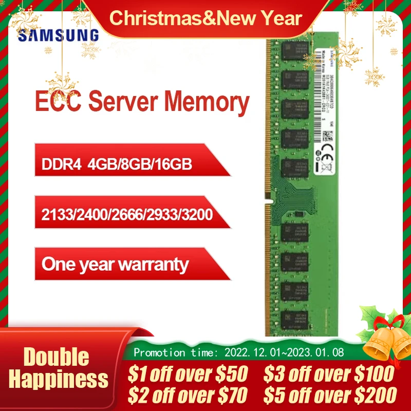 Samsung DDR4 Server RAM 8GB 16GB 32GB 2133/2400/2666/2933/3200MHz ECC ...