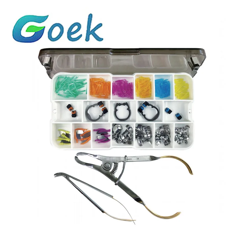 260/258pcs Dental Sectional Matrix System A4 Niti Separation Clamping ...
