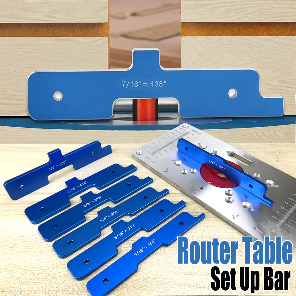 7Pcs-Precision-Router-Table-Set-Up-Bars-Woodworking-Aluminum-Setup ...