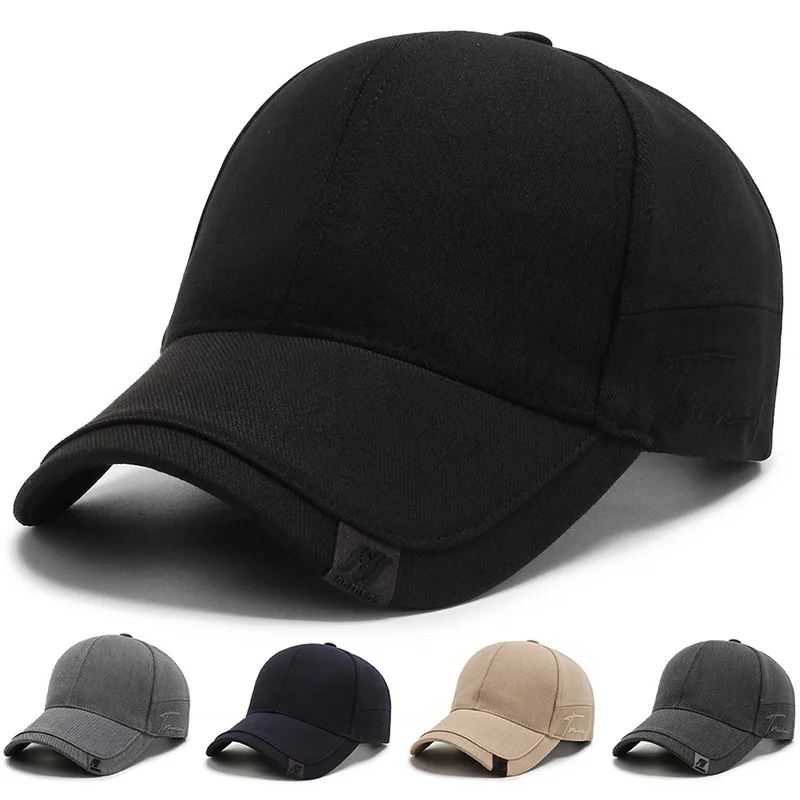 High-Quality-Solid-Baseball-Caps-For-Men-Outdoor-Cotton-Cap-Bone-Gorras ...